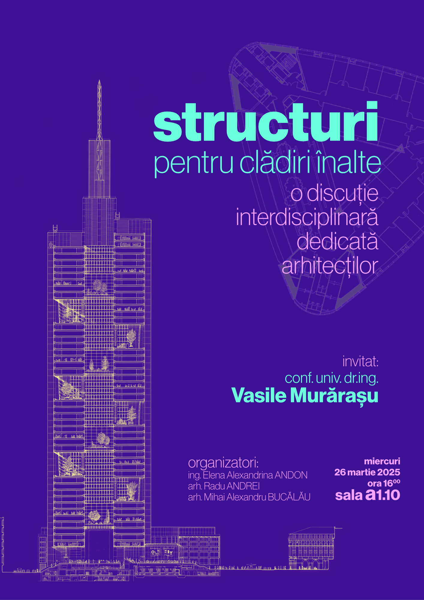 structuri cladiri inalte – Facultatea de Arhitectură „G.M. Cantacuzino”